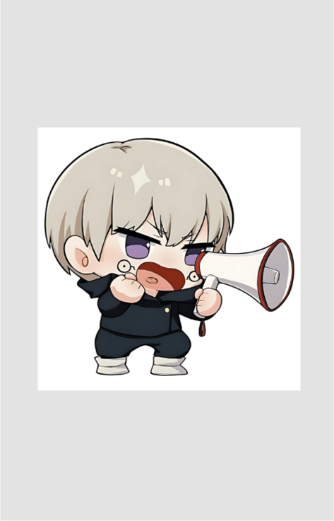 Inumaki Chibi Sticker – Swag Apparels | Anime Swag Clothings and Apparels